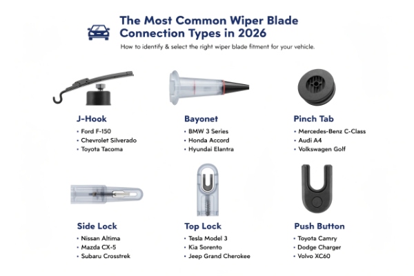 Wiper Blade Connection Types: Complete 2026 Buyer’s Guide